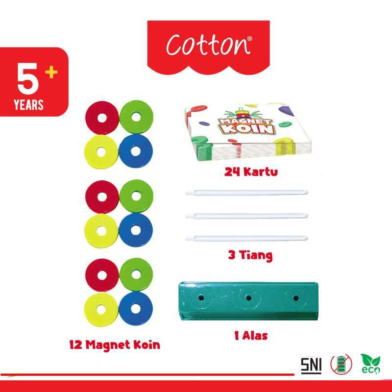 Promo Mainan Edukatif Montessori Stem Magnet Koin Cotton Untuk Anak 5 ...