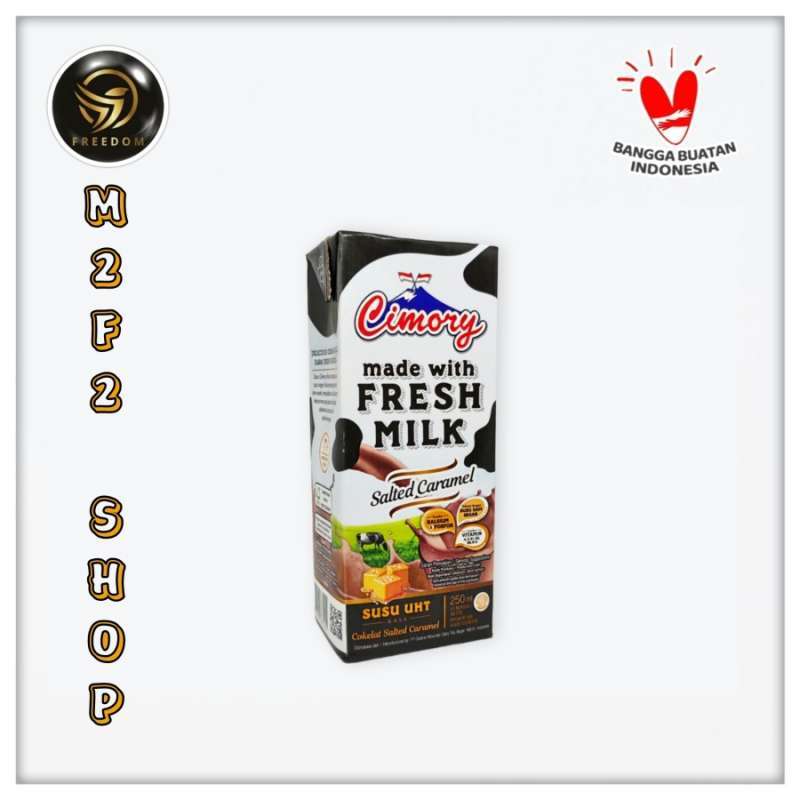 Promo Susu Cimory Fresh Milk Kotak Uht Cokelat Salted Caramel - 250 Ml ...