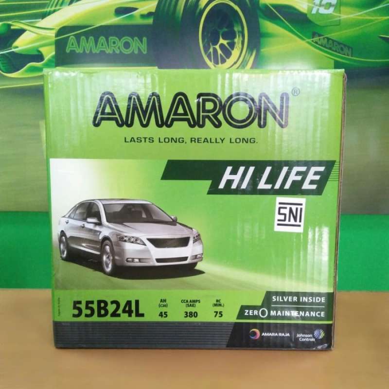 Promo Accu Amaron Hi Life 55b24l/ Ns60l. 12v - 45ah Diskon 6% Di Seller ...