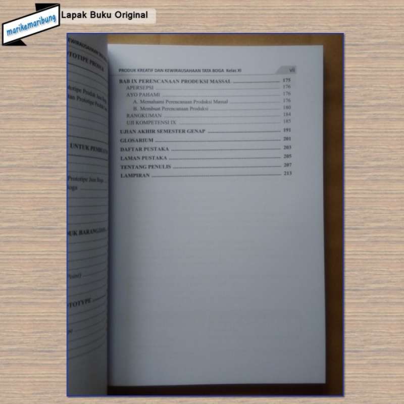 Promo Buku Produk Kreatif Dan Kewirausahaan Tata Boga Smk/mak Kelas Xi ...