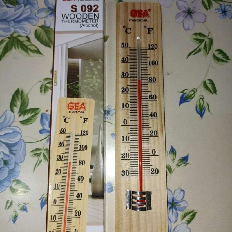 Jual Thermometer Ruangan Kayu Gea Medical S092 Wooden Ukur Suhu Kamar ...