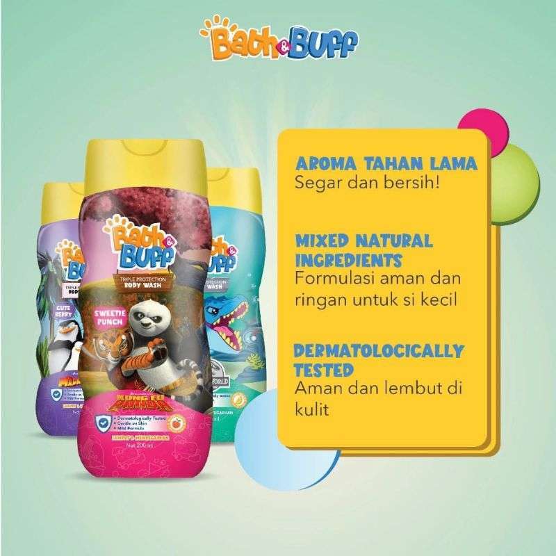 Jual Bath & Buff Shampoo Conditioner Body Wash Body Mist Anak Anak Cute ...