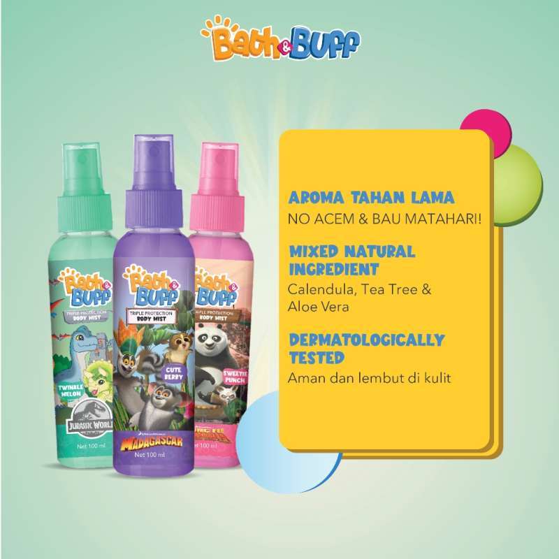 Jual Bath & Buff Shampoo Conditioner Body Wash Body Mist Anak Anak Cute ...
