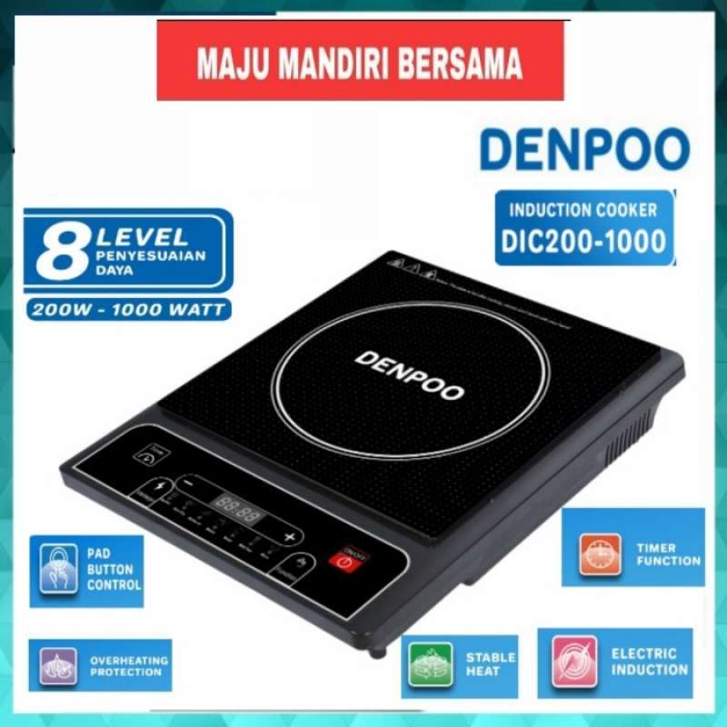 Promo Kompor Induksi Cooker Denpoo Dic 200-1000 Diskon 23% Di Seller ...