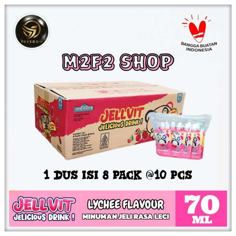 Promo Donald Jellvit Jelicious Drink Lychee Flavor | Minuman Jelly Rasa ...