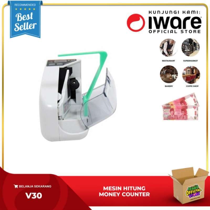 Jual V30 Mesin Penghitung Uang Mini Portabel Money Handy Counter Hitung ...
