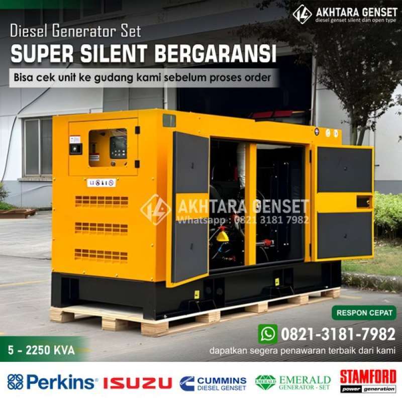 Jual Supplier Genset Surabaya 60 Kva Merk Perkins Cummins Isuzu Emerald Genset Silent Di Seller ...