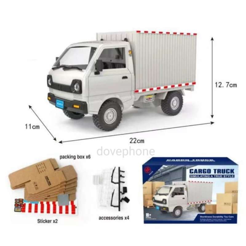 Promo Mainan Mobil Rc Remote Kontrol Cargo Truk Carry Pick Up Box Car ...