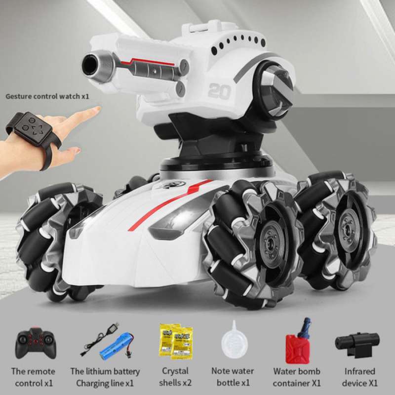 Promo Mainan Anak Remote Control Rc Tank Hand Gesture Sensor Tembak ...