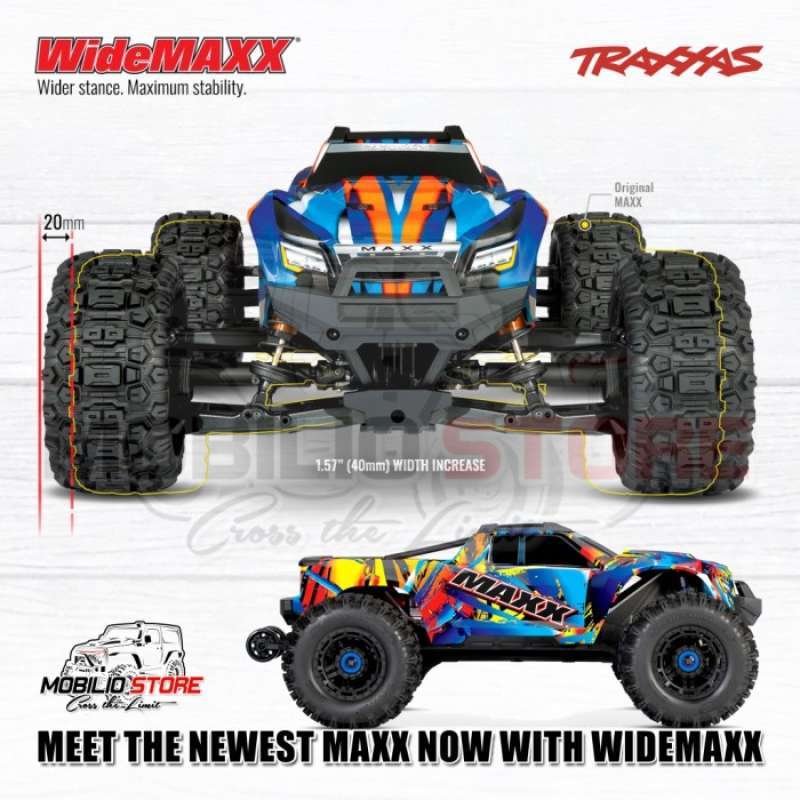 Promo Traxxas Maxx V2 With Widemaxx Rc Monster Truck Ready To Race 1/10 ...