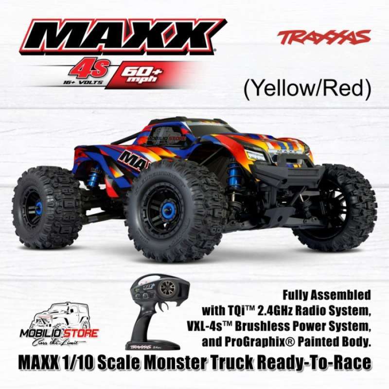Promo Traxxas Maxx V2 With Widemaxx Rc Monster Truck Ready To Race 1/10 ...