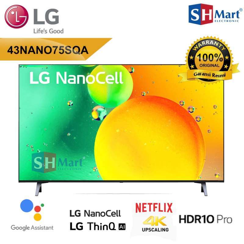 Jual Smart Tv Lg 43 Inch 43nano75sqa Uhd 4k Hdr Nano Cell Tv 43nano75 ...