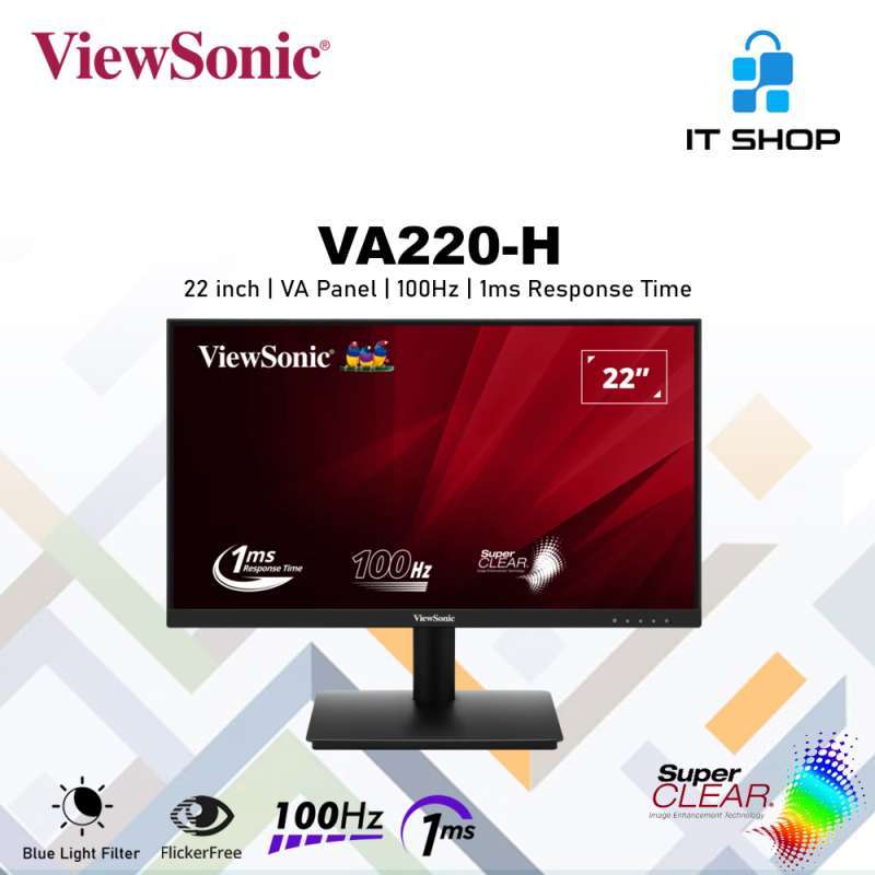 Jual Viewsonic 22 Inch Full Hd Monitor Va220-h - 100hz Di Seller It ...