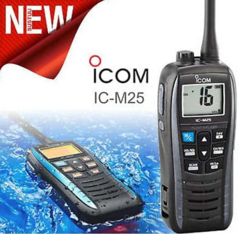 Jual Walkie Talkie Ht Icom Ic-m25 Vhf Radio Marine Waterproof Ipx7 M25 ...