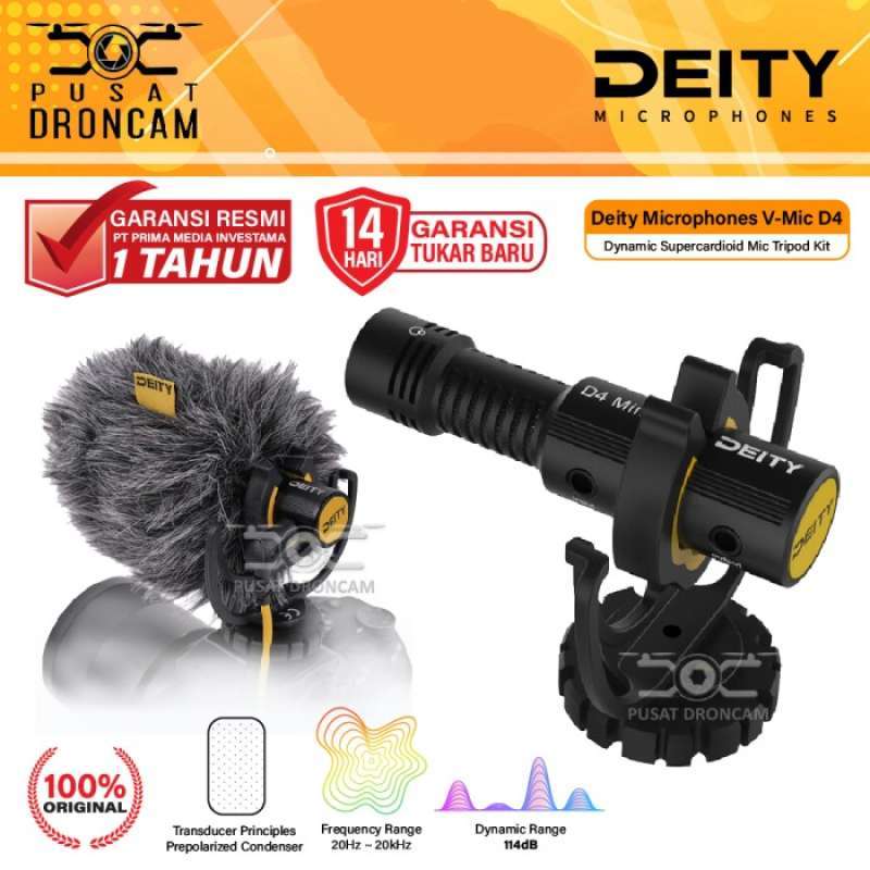 Jual Deity Microphones V-mic D4 Mini Shotgun Microphone Original Vmic ...
