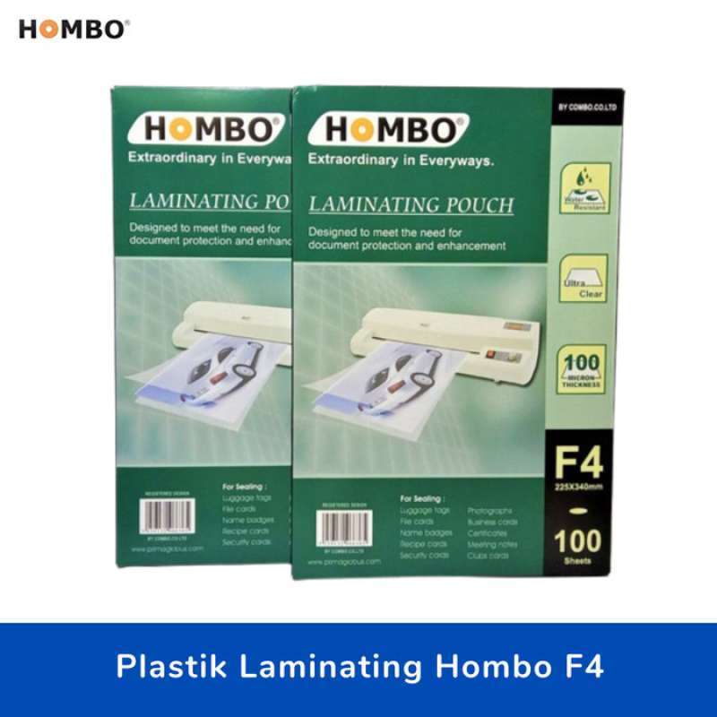 Jual Plastik Laminating Hombo Ukuran F4/folio 100 Micron Di Seller ...
