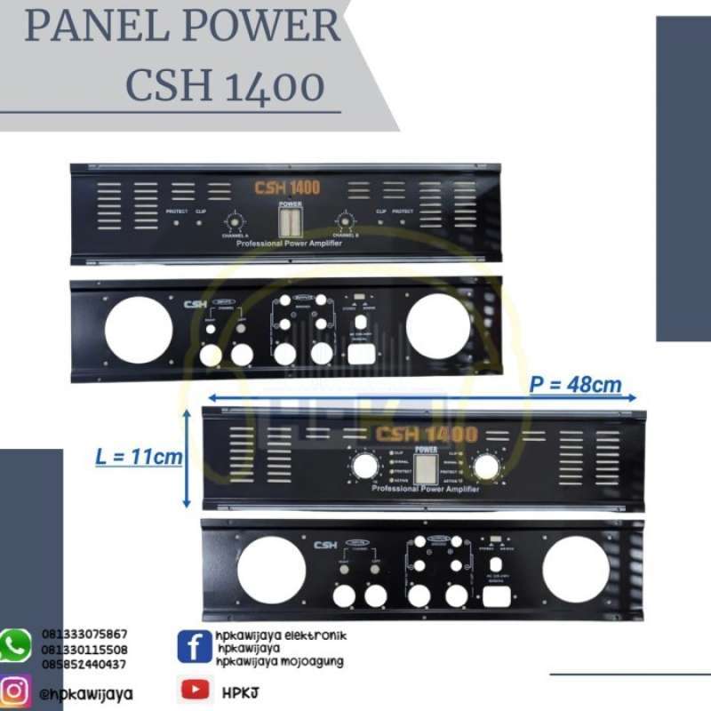 Jual Panel Power 2u Csh 1400 Plat Amplifier Csh1400 - Lubang Kecil Di ...