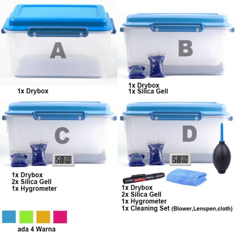 Jual Drybox Medium Kotak Anti Jamur Kamera Dry Box Cleaning Set Kit ...