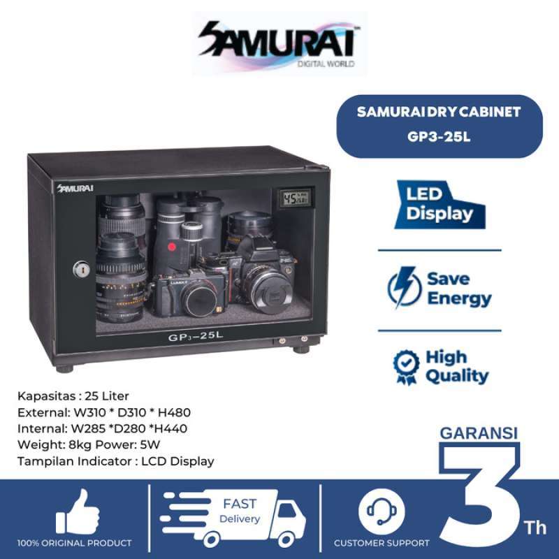 Jual Perawatan Kamera Samurai Dry Box Kamera Gp3-25l Dry Box Cabinet Di ...