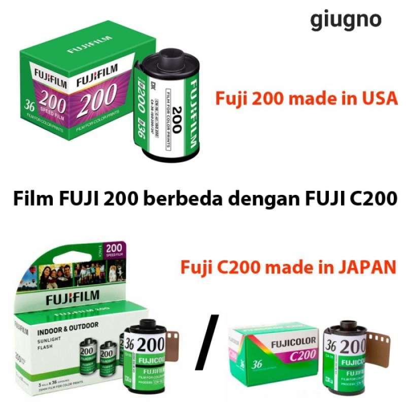 Jual Fujifilm 200 Fuji 200 Fujicolor 200 - Roll Film 35mm ( Not C200 ...