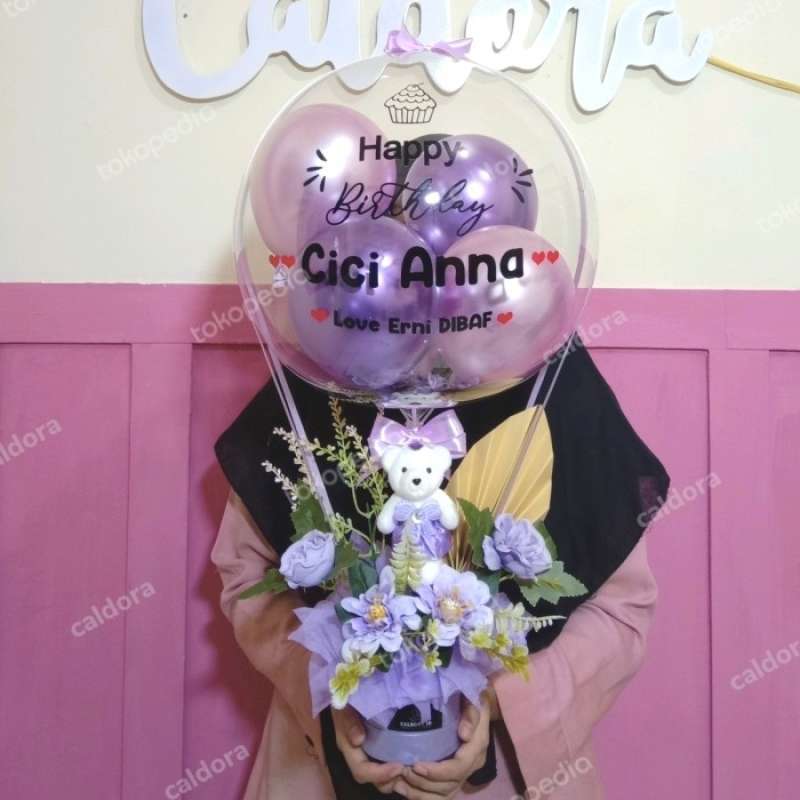 Promo Bucket Balon Small Buket Balon Silverqueen Bouquet Balon Snack ...