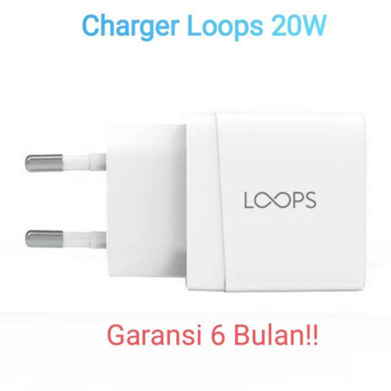 Promo Fast Charger 20w Dual Port Type C Original Merk Loops Diskon 23% ...