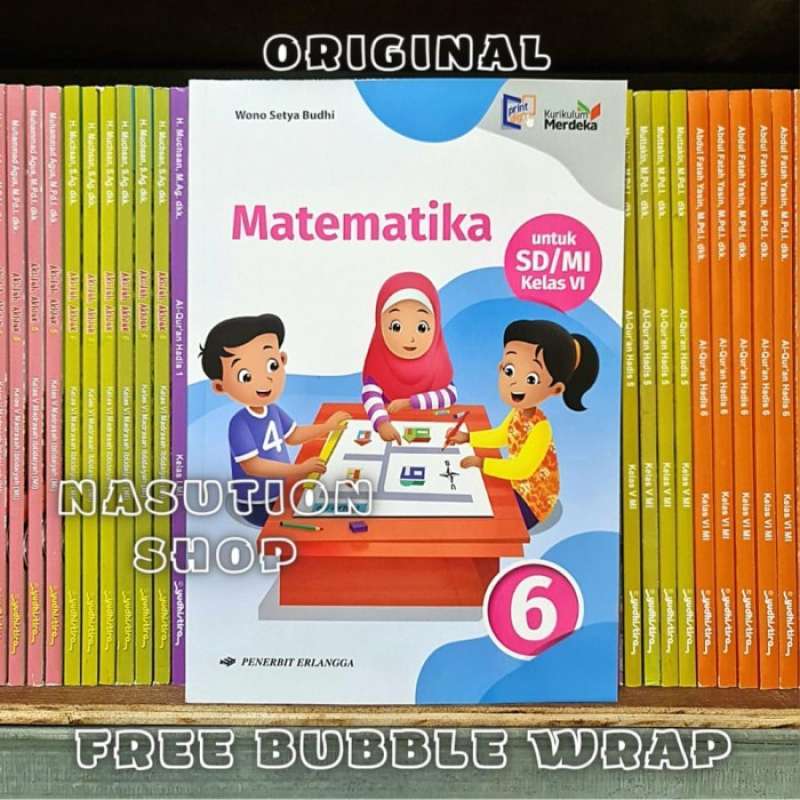 Jual Buku Matematika Kelas 6 / Vi Sd/mi Erlangga Kurikulum Merdeka Original Di Seller Hachi ...