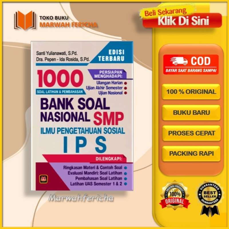 Jual Buku 1000 Bank Soal Ips Smp 1000 Soal Latihan Dan Pembahasan Di Seller Hachi - Cengkareng ...
