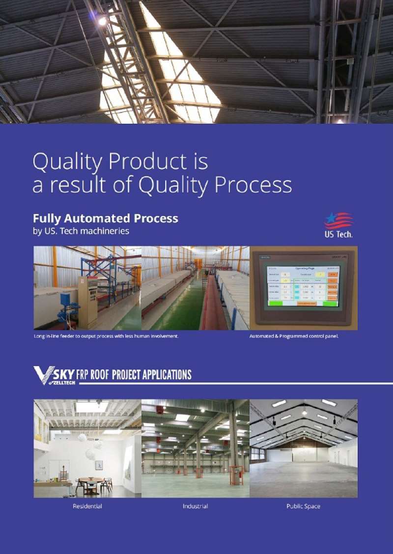 Jual Frp V Skyroof Model U 575 @ 5 Meter | Atap Fiberglass Jawa Timur ...