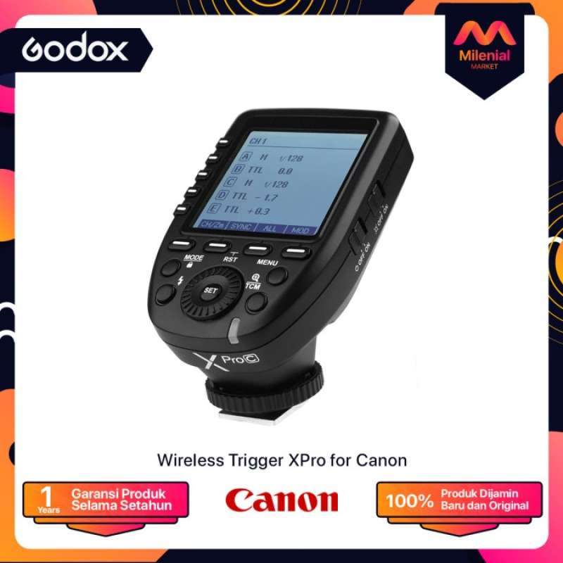 Promo Trigger Godox Xpro C Ttl Wireless Flash For Canon Diskon 23% Di ...