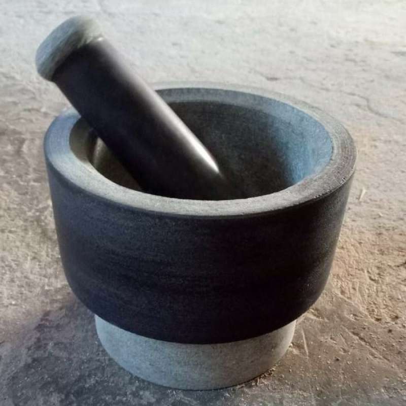 Jual Set Lumpang Dan Alu Granit Hitam (kode : 1049) Di Seller Doujin ...