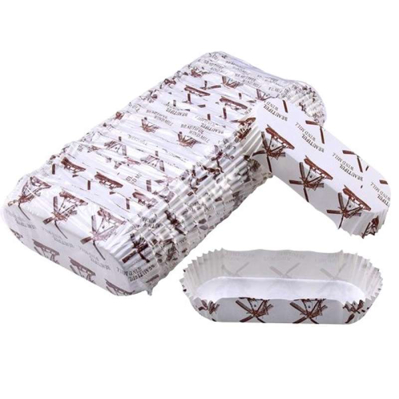 Jual Paper Cup Case Roti Oval Model Kincir | Isi 200 | Cup Cake | Cup ...