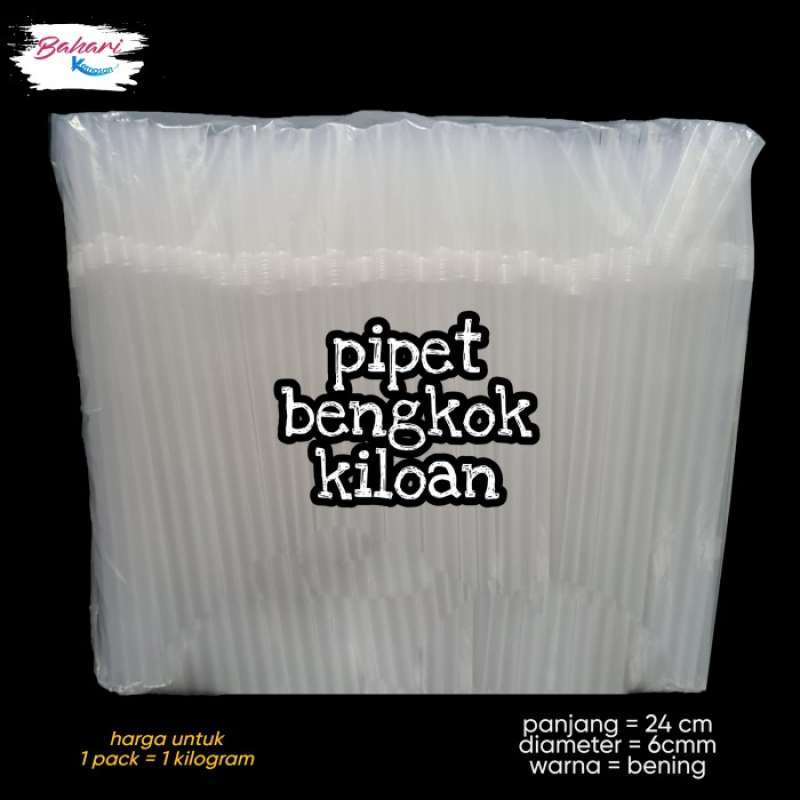 Jual Pipet Sedotan Minuman Kiloan 1kg Bening Putih Bengkok Di Seller ...