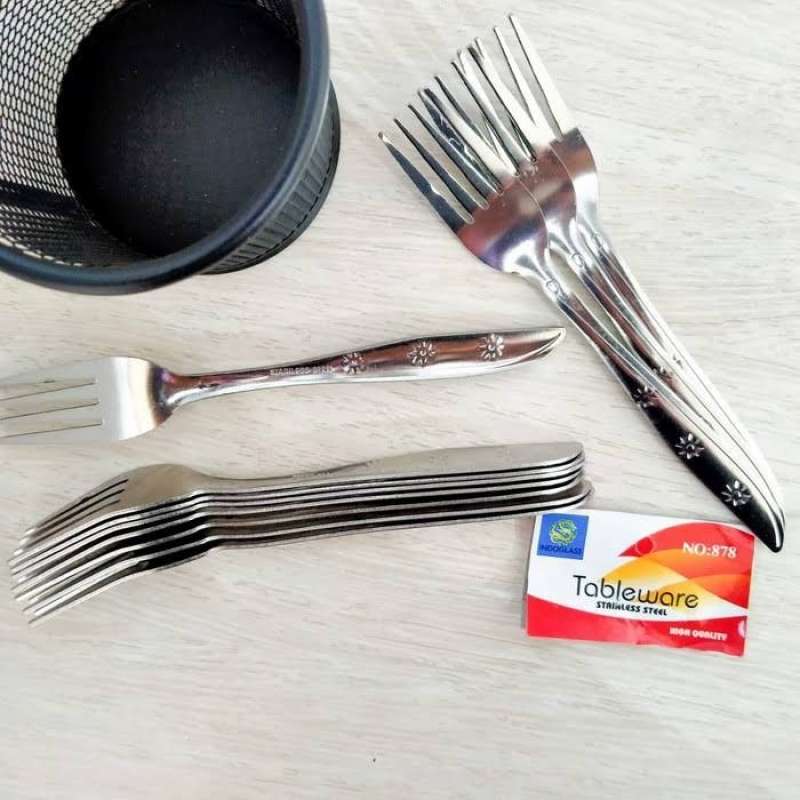 Jual Garpu Makan Stainless Tebal Eating Fork Cafe Restoran Hotel Food ...