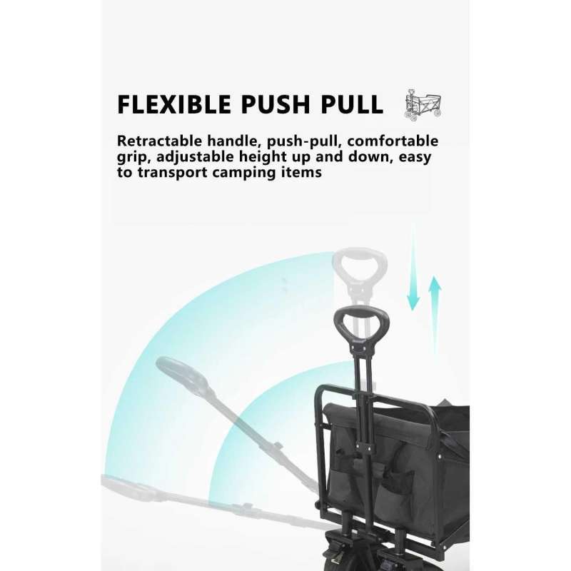 Jual Prodx Troli Barang Lipat Cart Camp Picnic Portable 6 Inch Tank ...