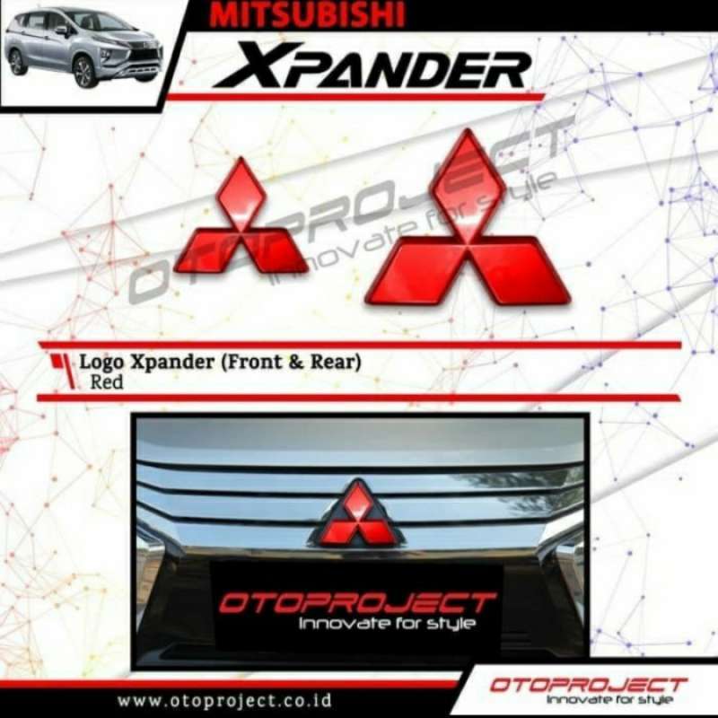 Promo Emblem Xpander / Logo Mitsubishi Xpander Depan Belakang Diskon 23 ...