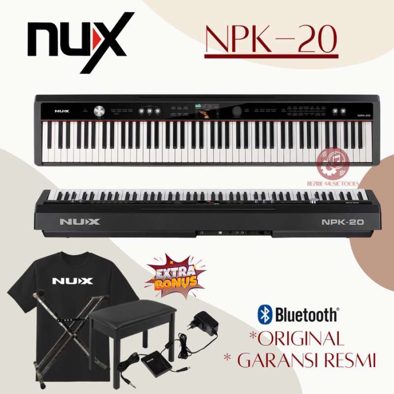 Jual Nux Npk20 Piano Digital 88-key Hammer-action Weighted Keyboard Npk ...