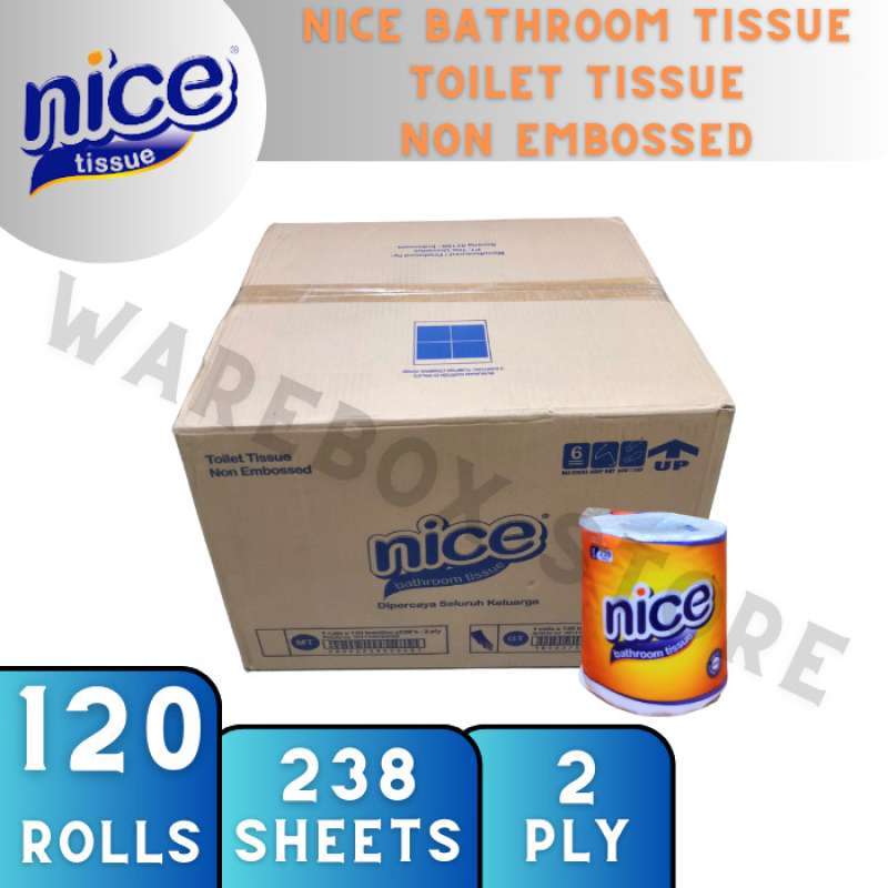 Promo Tissue/tisu Nice Bathroom Tissue 238s, 120 Rolls/carton Diskon 33 ...