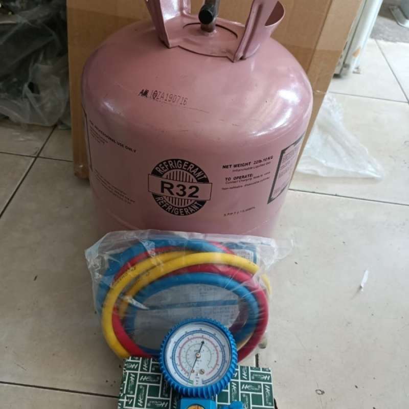 Promo Paket Isi Freon Ac R32 Isi 1 Kilo Tinggal Pakai Diskon 23% Di ...