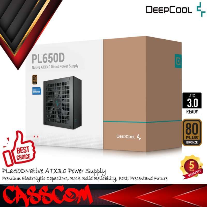 Jual Psu Deepcool Pl650d 650 Watt Native Atx 3.0 80 Plus Bronze ...