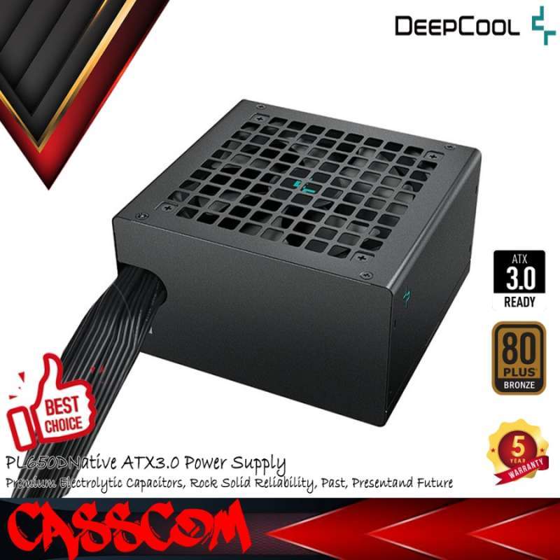 Jual Psu Deepcool Pl650d 650 Watt Native Atx 3.0 80 Plus Bronze Standard Power Supply 80+ 650w ...