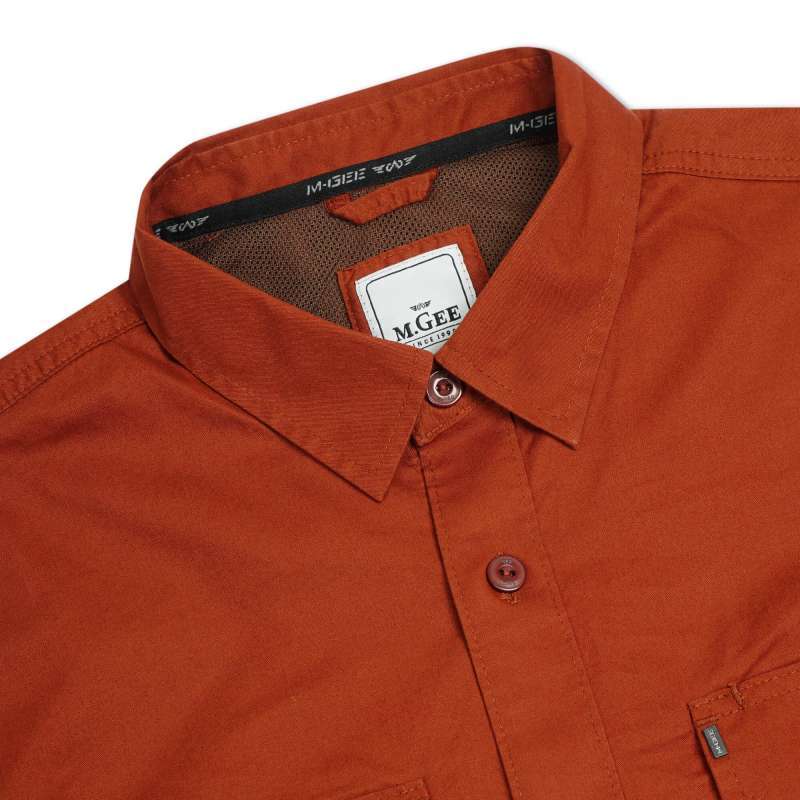 Jual M.gee Kemeja Pria Lengan Panjang Outdoor Mgee Camper C031 Teracota ...