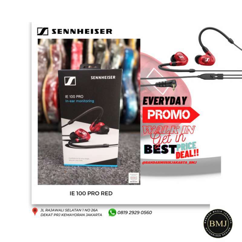Jual Sennheiser Ie 100 Pro In Ear Monitor - Merah Bmj Di Seller Zenin ...