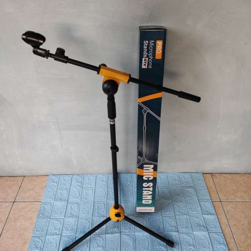 Jual Stand Cagak Mic Panjang Stx Mik Full Besi Tripod Stand Microphone ...