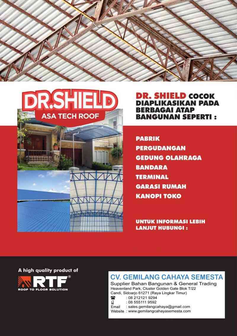 Jual Atap Upvc Dr.shield - 7 Meter (single Layer) Lebar Efektif 1050 Mm ...