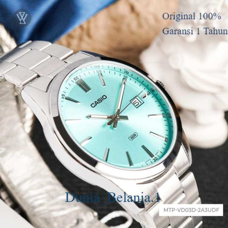 Jual Original 100%!! Casio Mtp-vd03d-2a3udf Jam Tangan Pria Tiffany ...