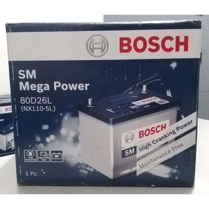 Promo Garansi 12 Bulan Aki 80d26l Mf, Oiginal Aki Mobil Bosch Battery ...