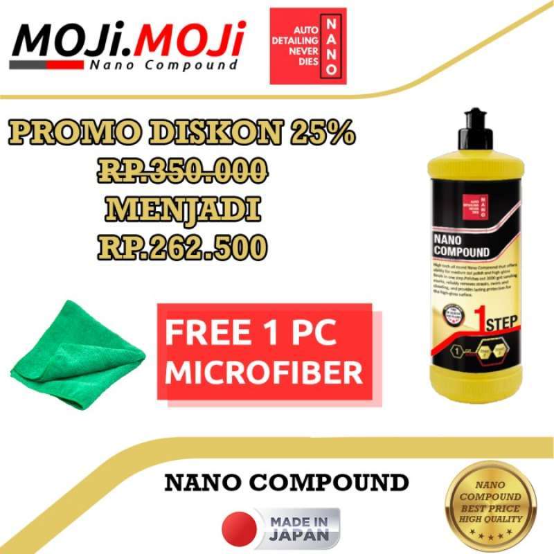 Promo Moji Moji Automotive Nano Compound 1step (1 Liter) Diskon 33% Di ...