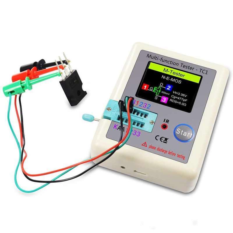 Promo Box Multifunctional Tester Transistor Full Color Graphic Display ...
