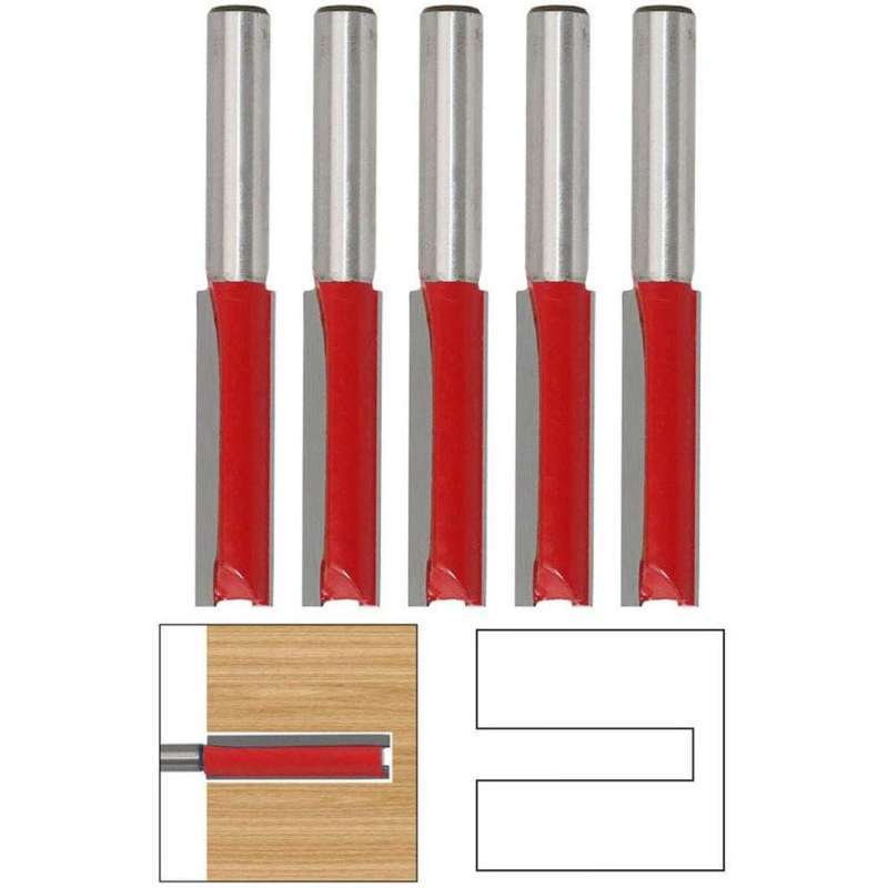 Promo Hongyue Mata Pisau Mesin Serut Kayu Trim Carving Router Bit 1/4 ...